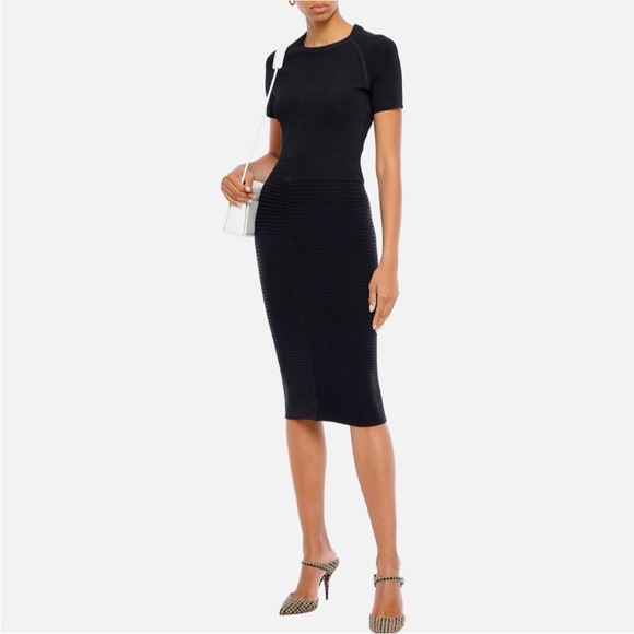 Maje | Dresses | Maje Relationa Knit Ribbed Bodycon Dress Large | Poshmark